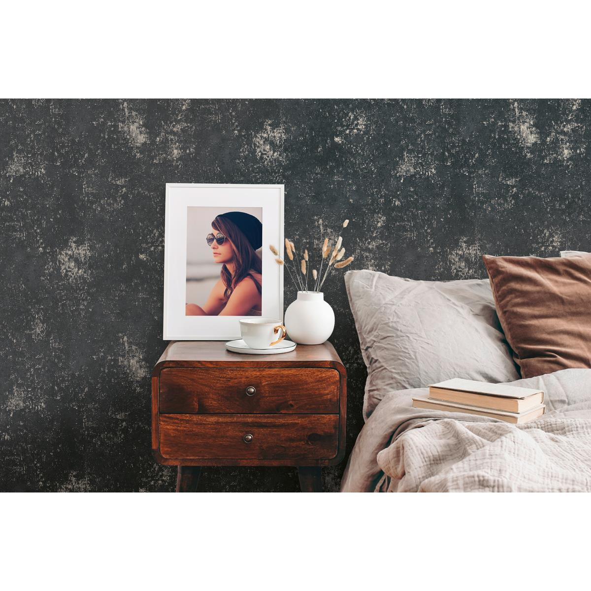 Tapeta ścienna AS Creation The Battle Of Style - 38832-5 shades of black || shades of silver ...