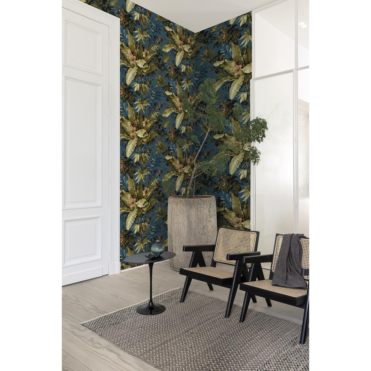 Tapeta ścienna Grandeco Asperia - A55801 shades of blue || shades of ...