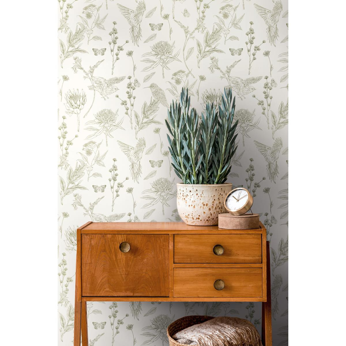 Wallpaper As Creation Drawn into Nature - 39429-3 shades of white || shades of green | ALL ...