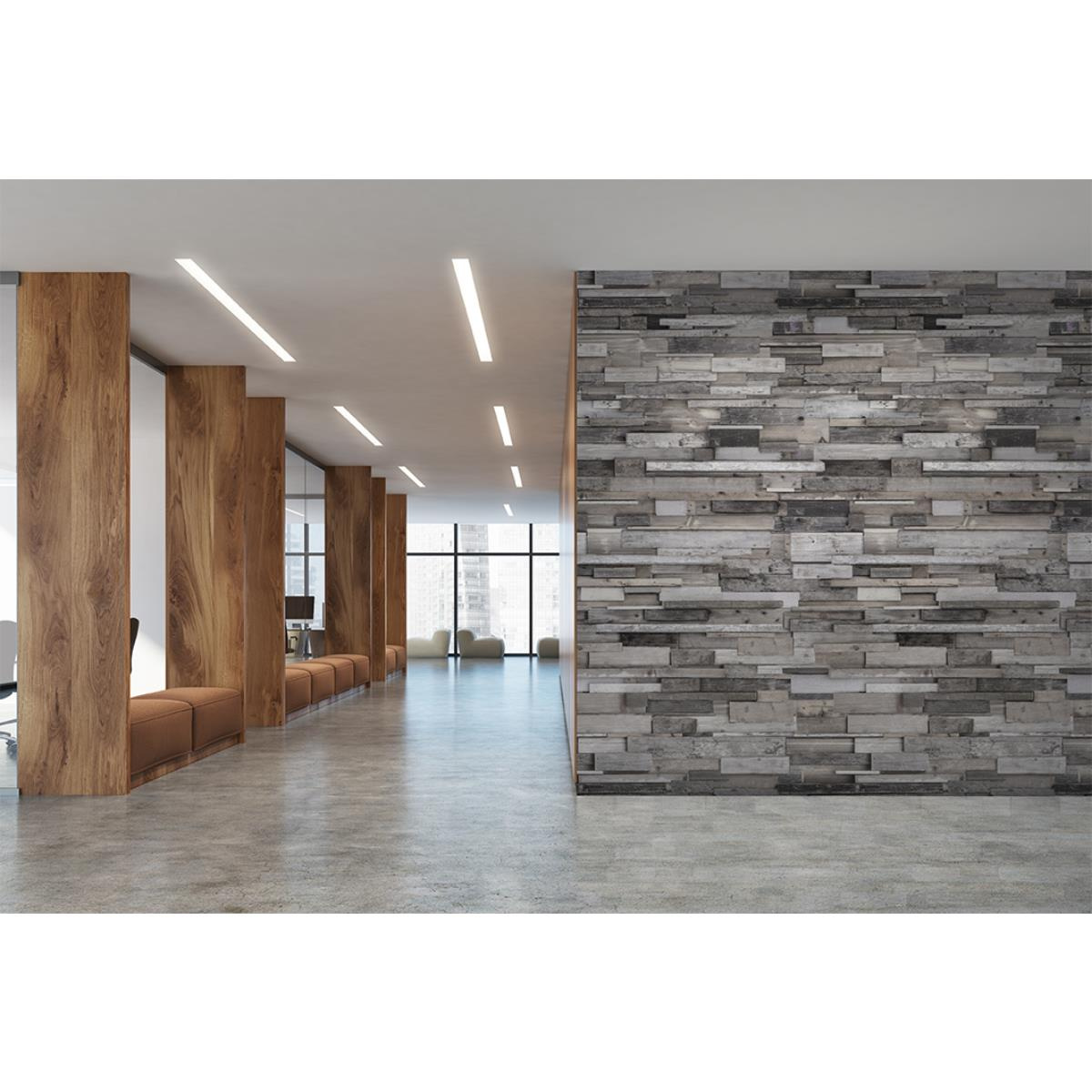 Tapeta ścienna Grandeco One roll One motif - EP6002 Wood All-over ...